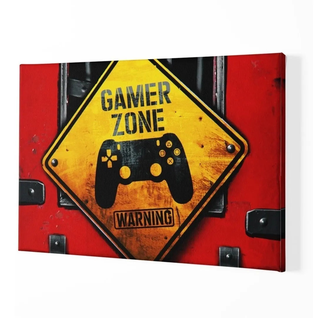 CUADRO GAMER ZONE WARNING – Mock MX