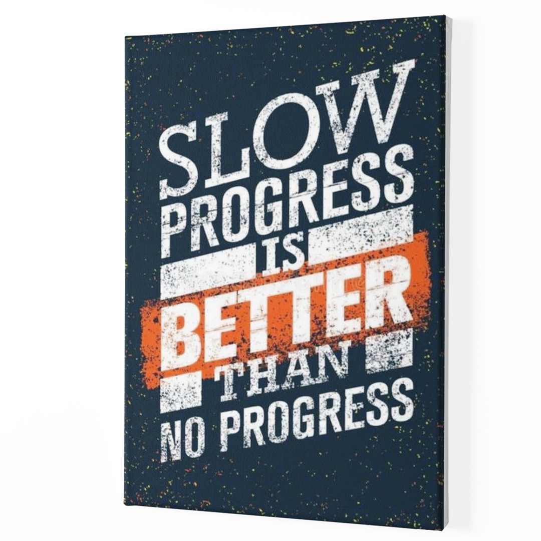 CUADRO FRASE BETTER PROGRESS – Mock MX