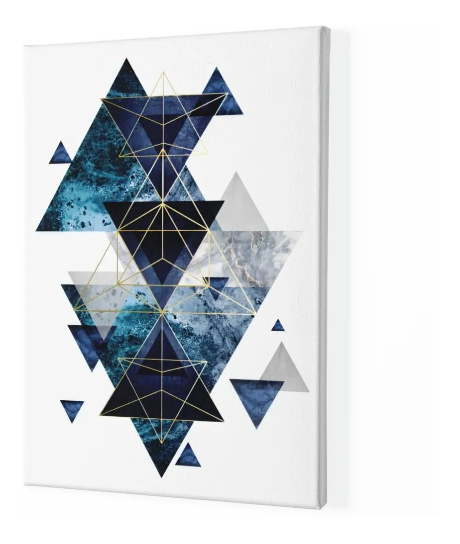 CUADRO TRIANGULAR AZUL – Mock MX